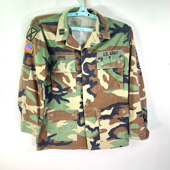 American Apparel | Jackets & Coats | Vtg Us Army Patches Camo Ripstop ...